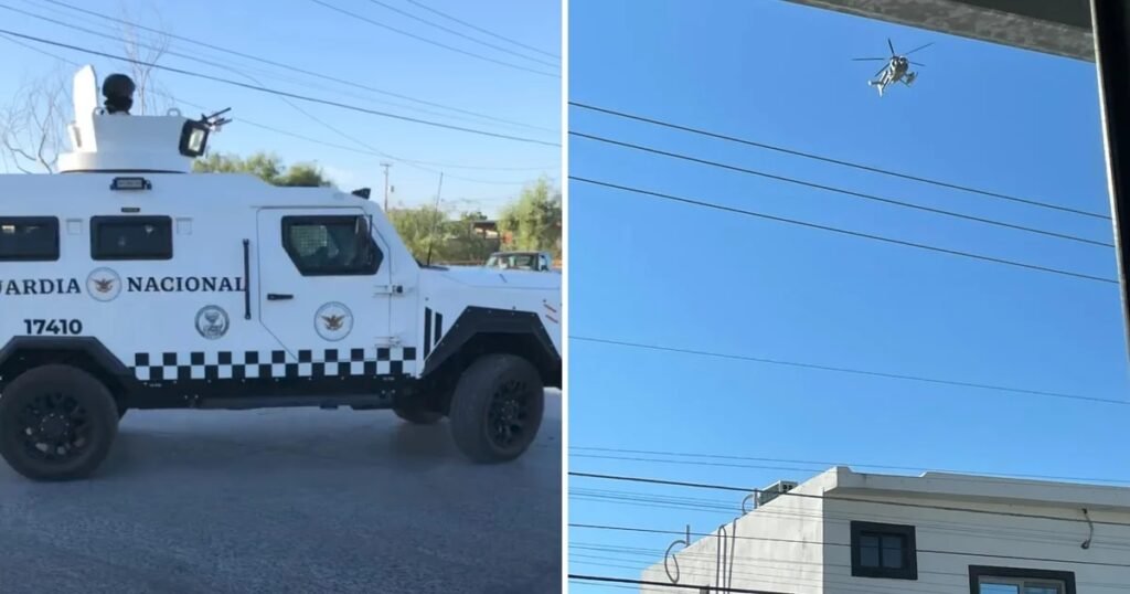 Intenso despliegue de elementos de seguridad en Reynosa, Tamaulipas por ...